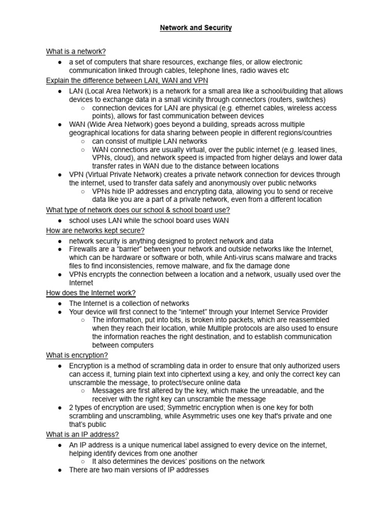 Understanding Networks and Security Basics | PDF | Computer Network ...