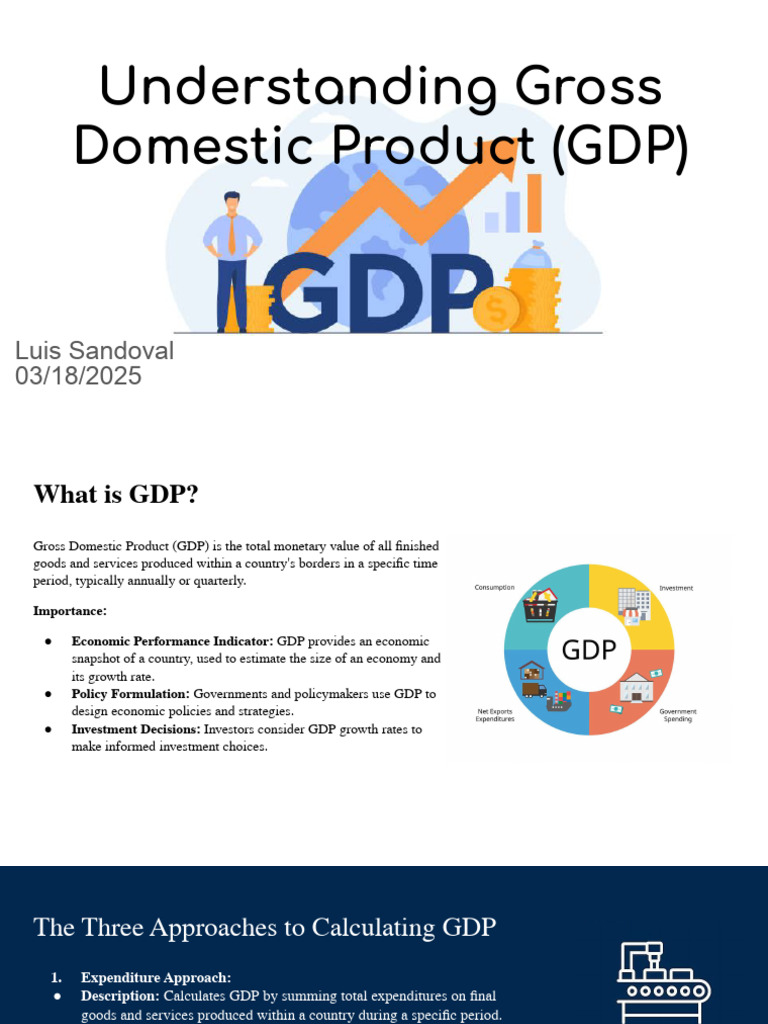 Understanding Gross Domestic Product (GDP) | PDF | Gross Domestic ...