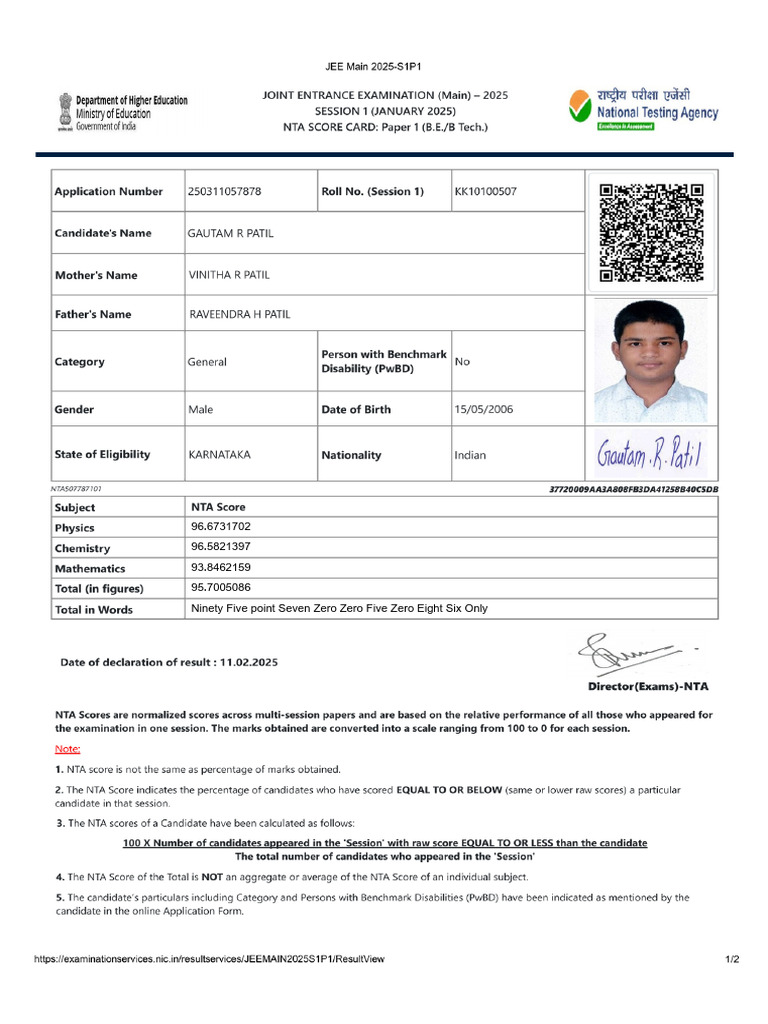 Session 1 Scorecard | PDF