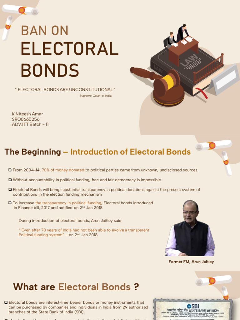 Supreme Court Ruling on Electoral Bonds | PDF | Government Of India ...
