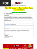 ? (AC-S05) Semana 05 - Tema 01 Tarea - Actividad de Participación en Clase (PA1) | PDF