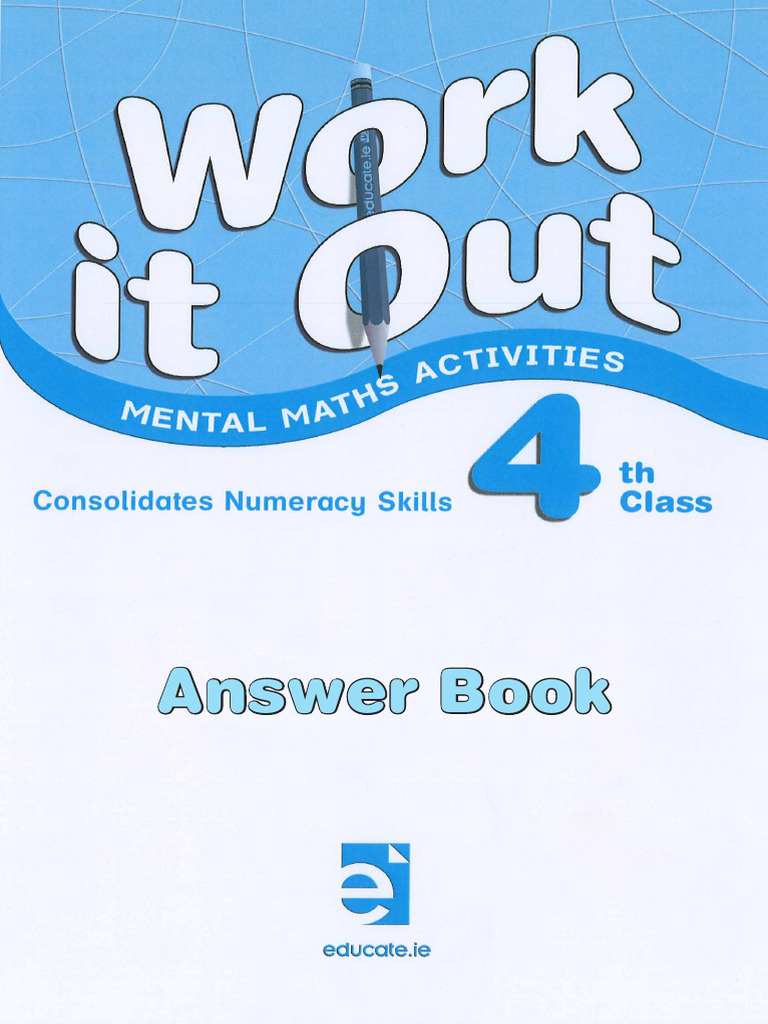 Work It Out 4th Class Answer Book | PDF