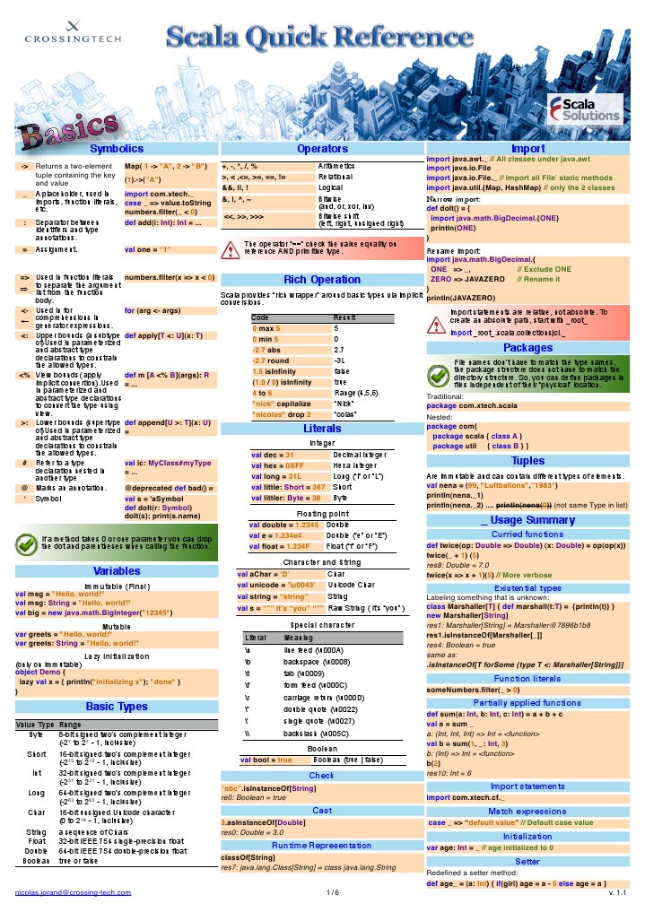 Scala Reference | Download Free PDF | Scala (Programming Language) | Constructor (Object ...