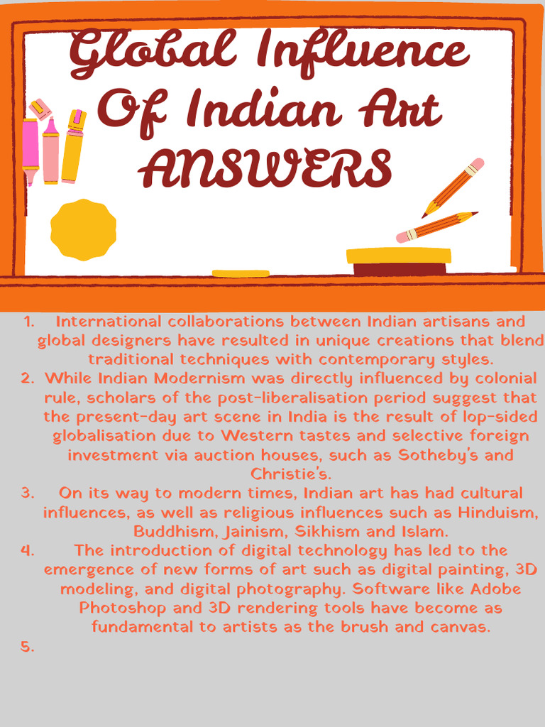 Global Influence on Indian Art Trends | PDF