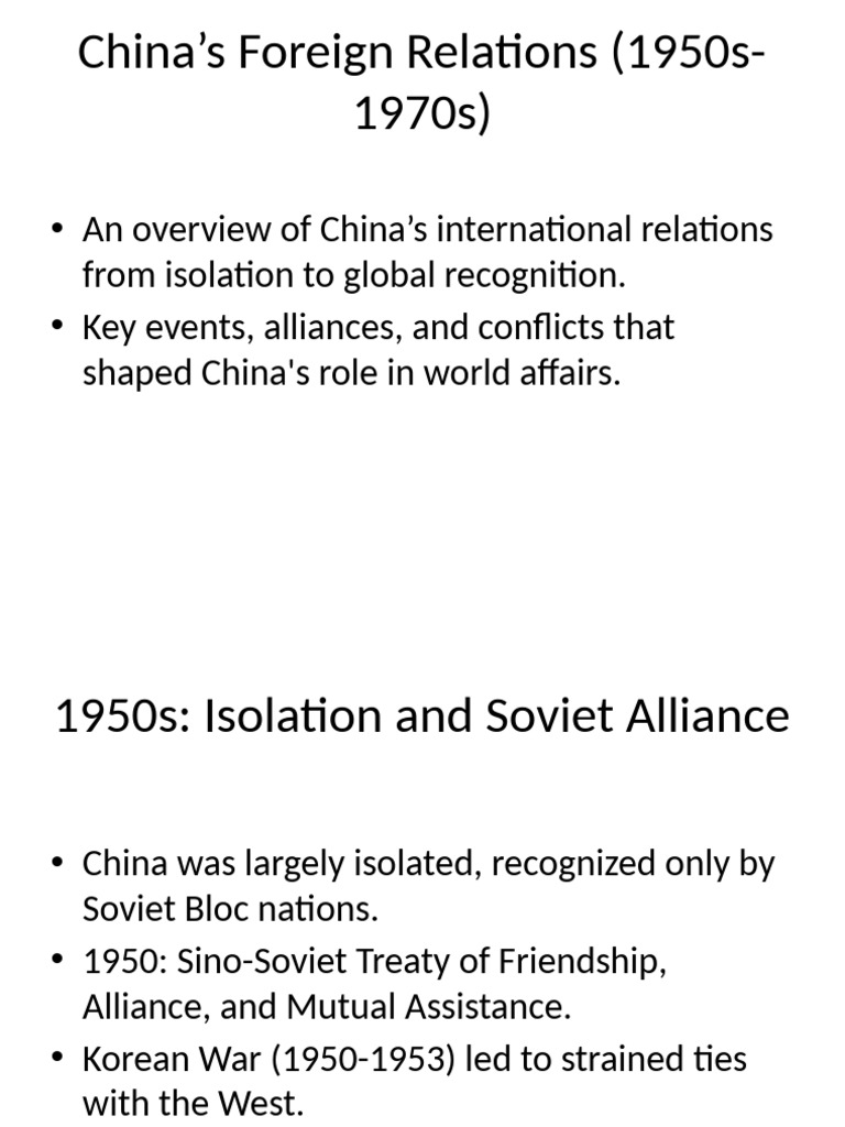 China Foreign Relations Updated New | PDF