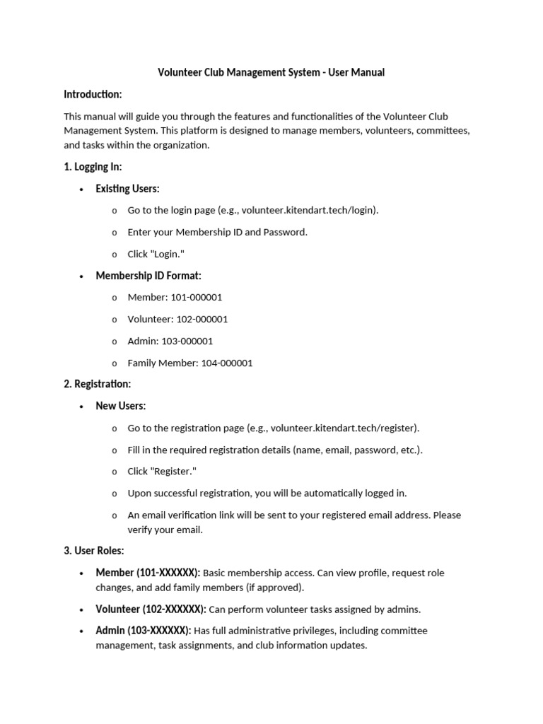 Club Management | PDF | Login | Password