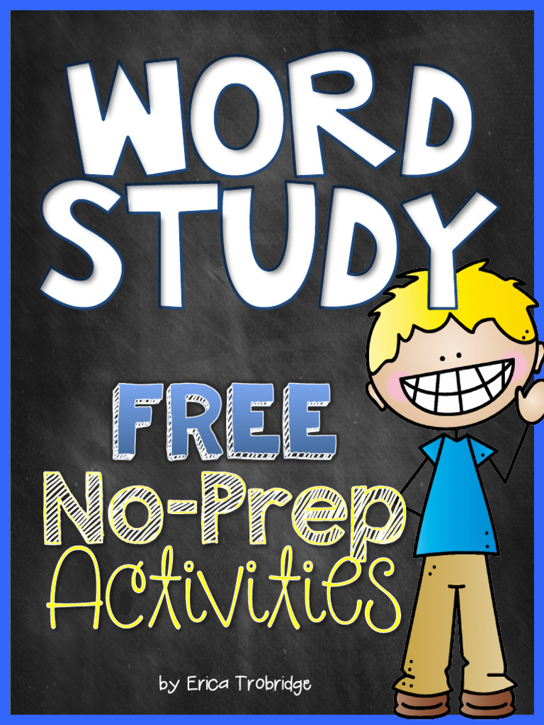 FREEWordStudyWordsTheirWayActivityPagesNoPrep 1 | PDF | Syntax | Grammar