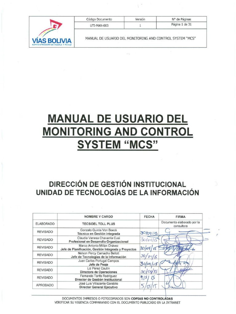 Manual MCS | PDF | Semáforo | Red mundial