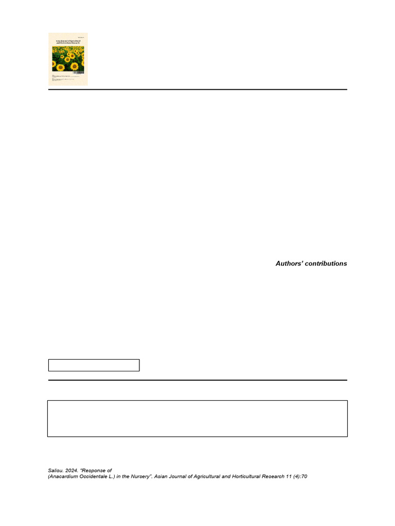 Abanum 1142024 AJAHR123437 | PDF | Root | Plant Nursery