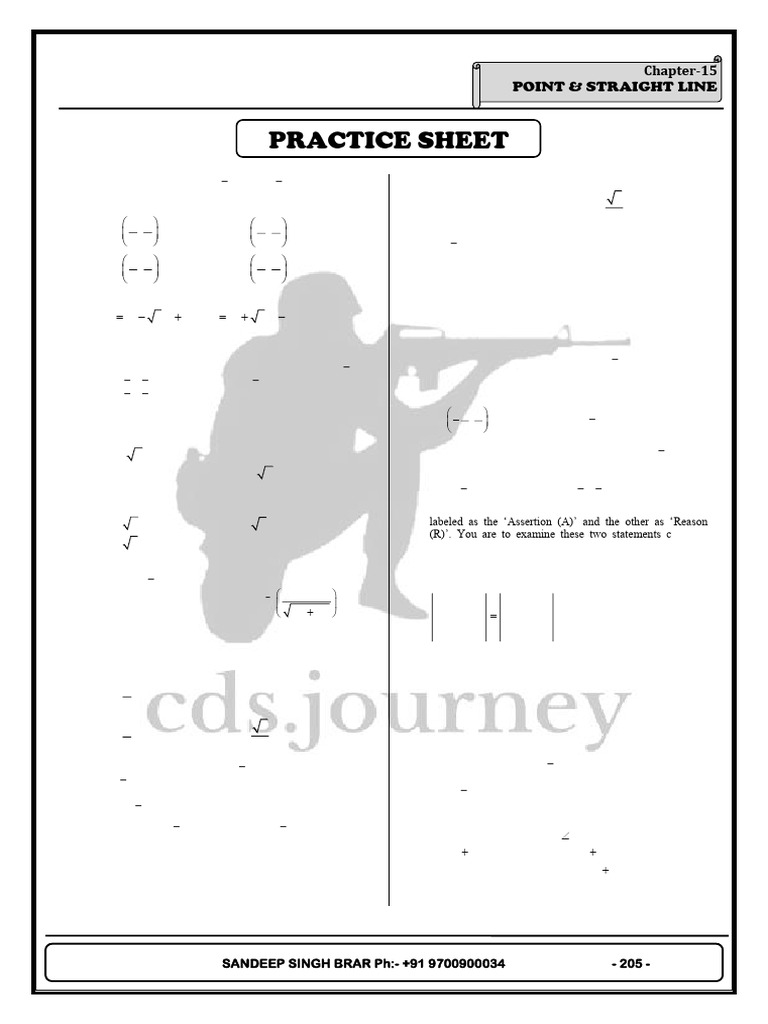 CH - 15 Point & Straight Line | PDF | Line (Geometry) | Elementary Geometry