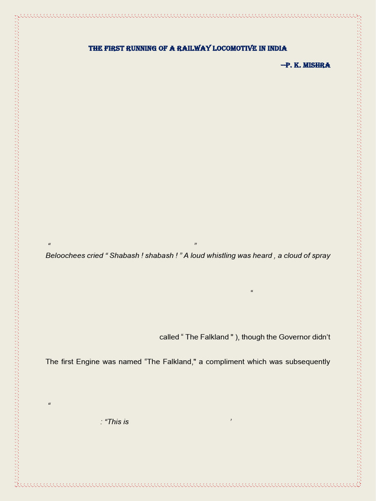 1597914101378-The First Running of Railway Locomotive in India | PDF