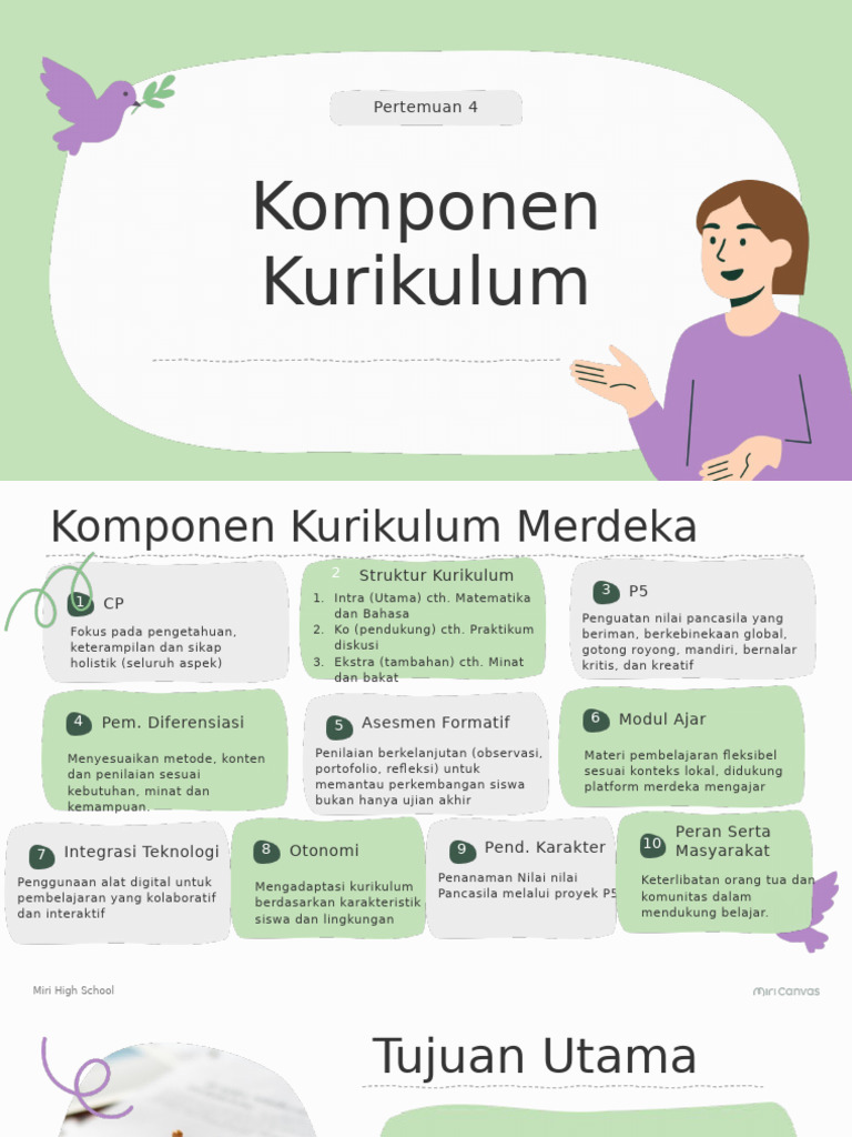 Komponen Kurikulum Merdeka Belajar | PDF