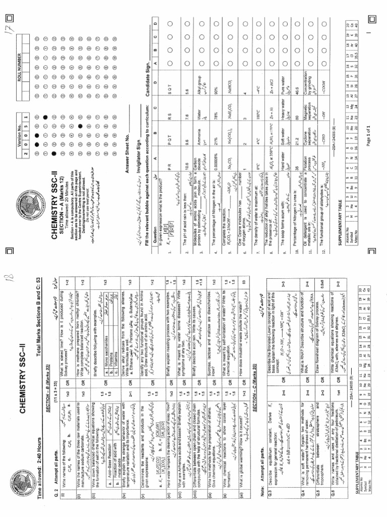 Chemistry 2024 | PDF