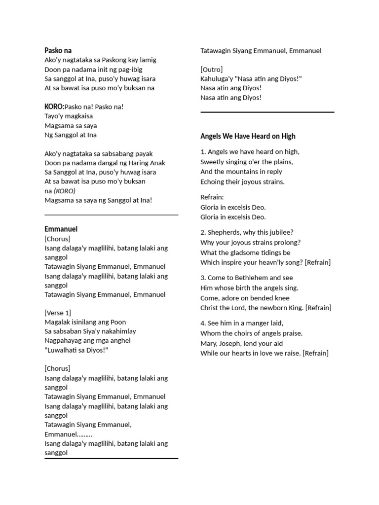 Lyrics | PDF