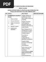 MPANGO KAZI WA SHULE 2025 | PDF