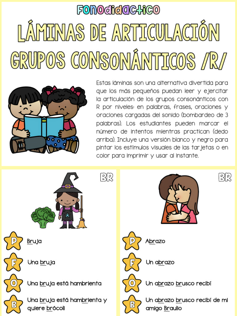 Ejercicios de Grupos Consonánticos con R | PDF