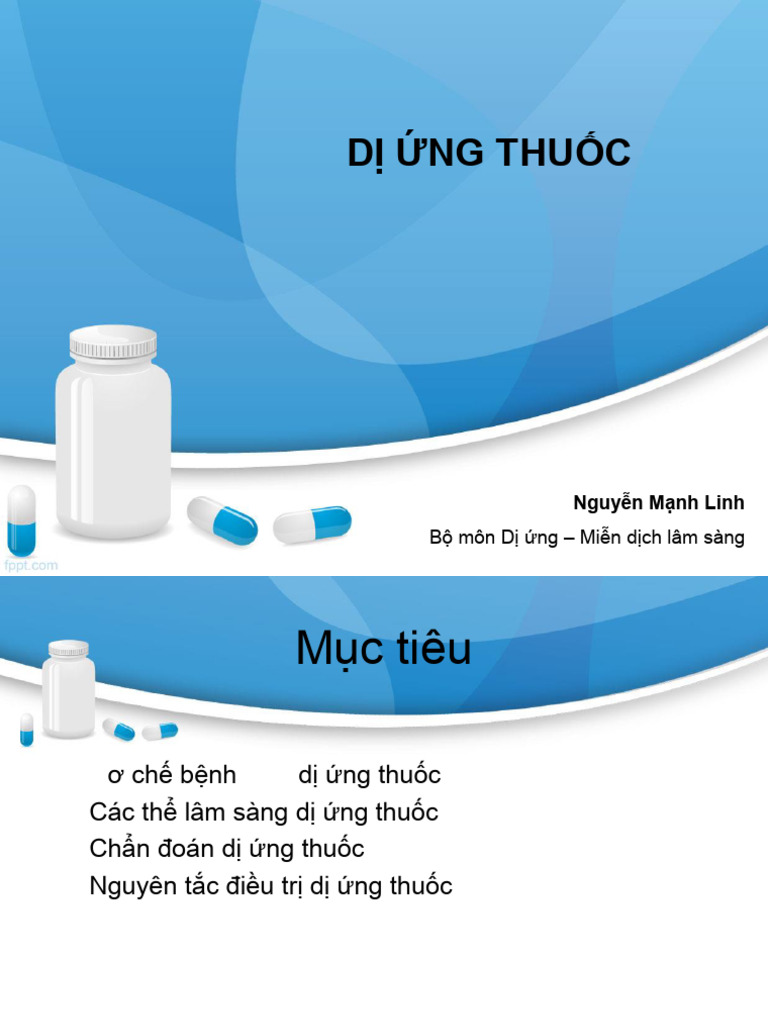Bai Giang Di Ung Thuoc - Ly Thuyet | PDF