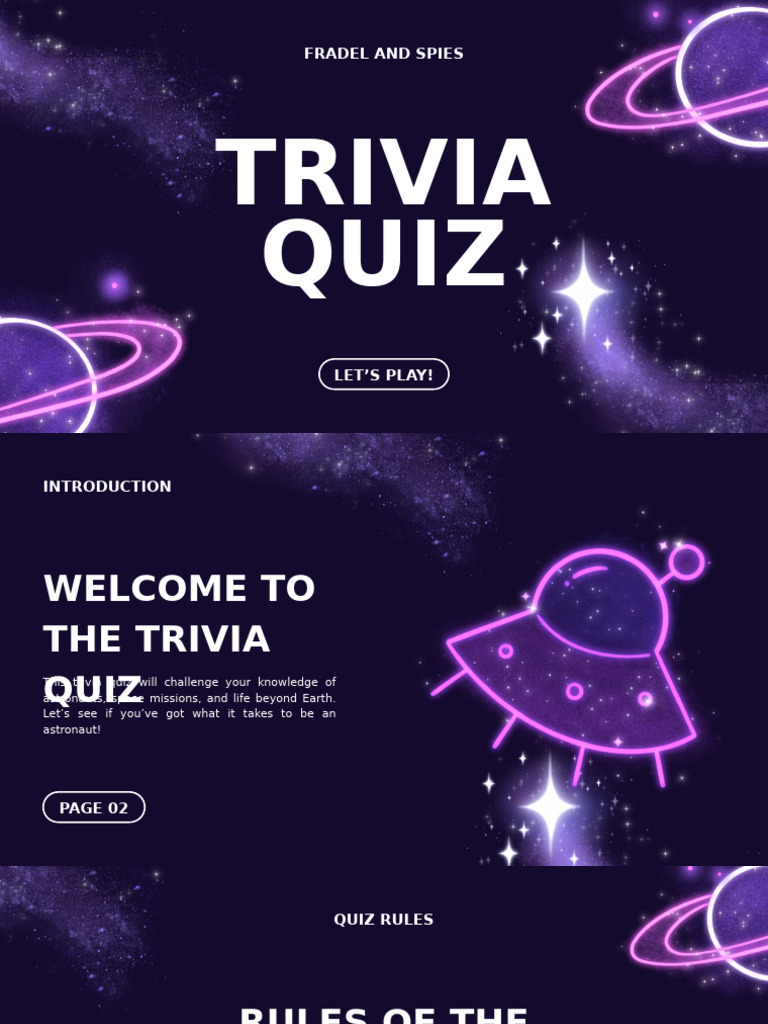 Space Trivia Quiz Challenge | PDF