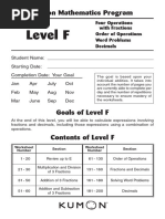 Kumon Level L | PDF