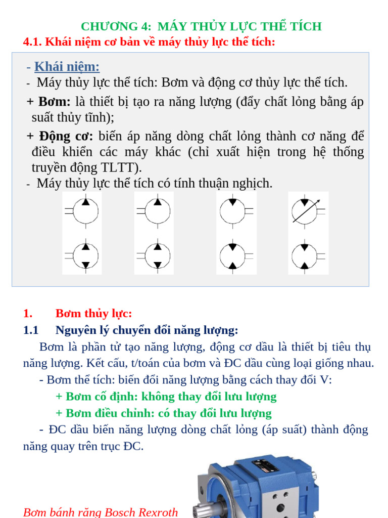 Chuong 4 - May thuy luc The tich | PDF