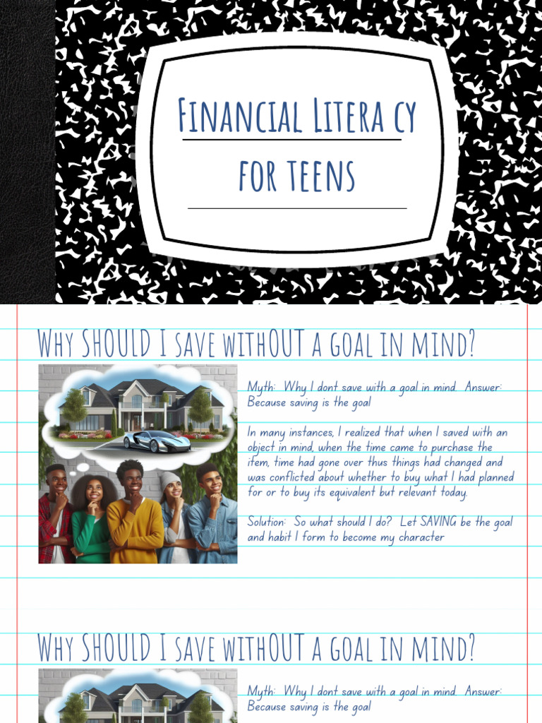 Teen Financial Literacy: Saving Basics | PDF | Credit | Finance & Money ...