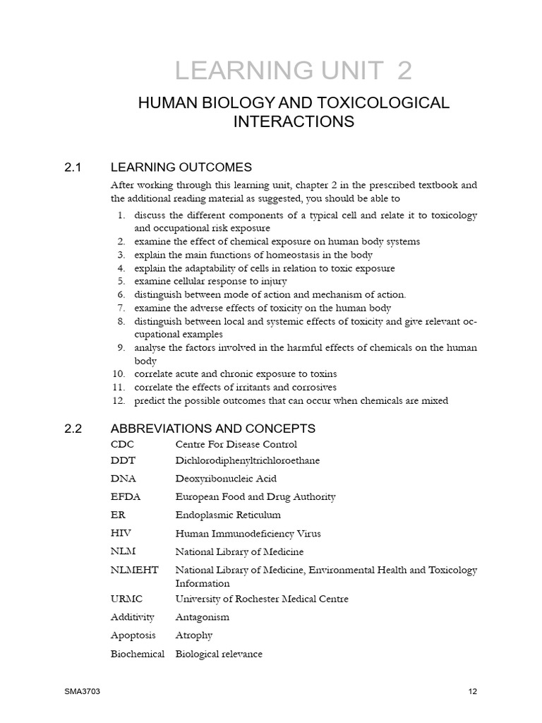 SMA3703 Learning Unit 2 | PDF | Endoplasmic Reticulum | Cell (Biology)
