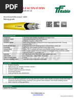Dekoron Cable Product Specification Sheet | PDF | Wire | Electric Power