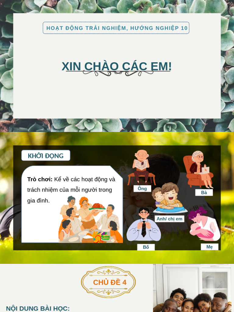 cd4 Hoat Dong 1 2 Trach Nhiem Voi Gia Dinh Gbe | PDF