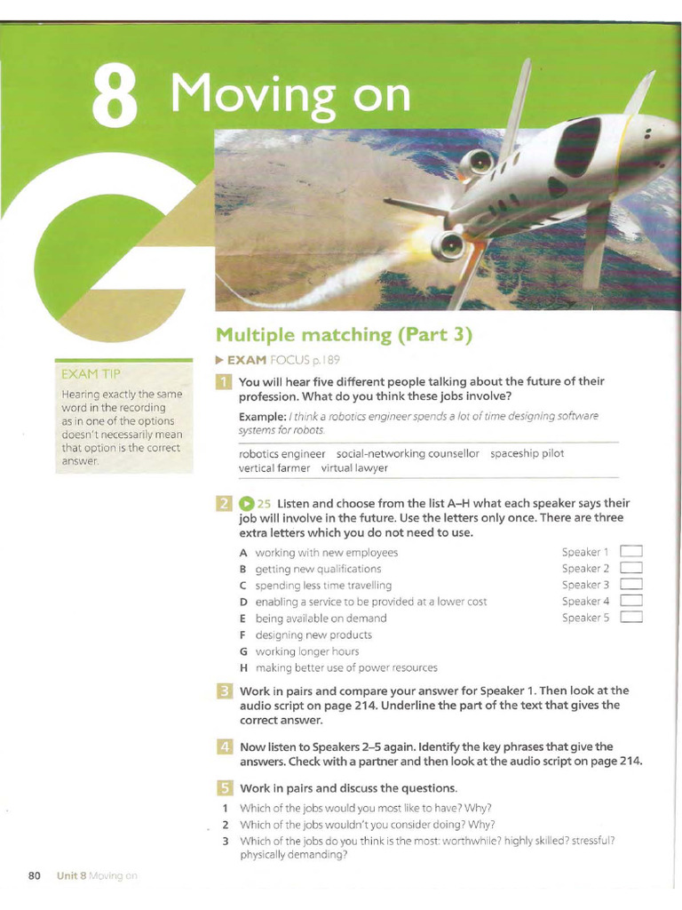 Gold First New Edition SB Unit 8-12 | PDF