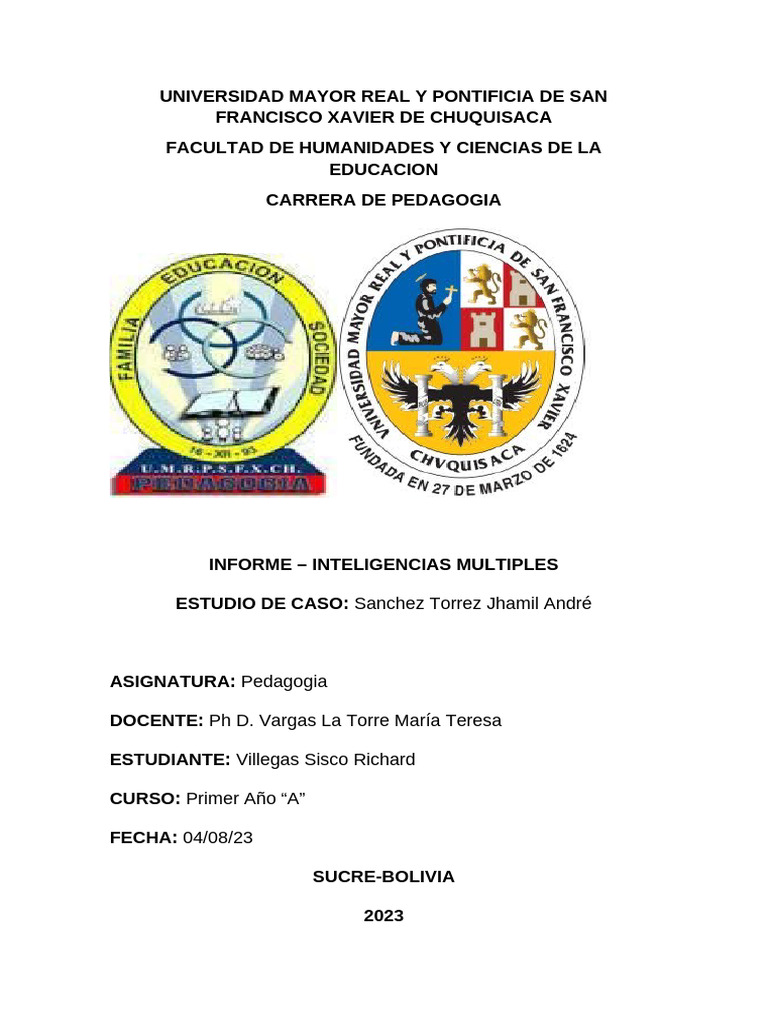Informe Jhamil | PDF | Inteligencia | Aprendizaje