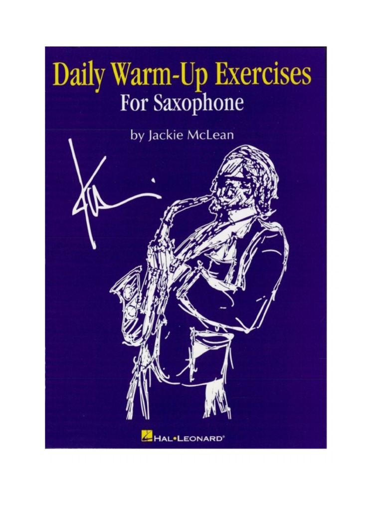 Daily Warm Up Exercises For Saxophone | PDF