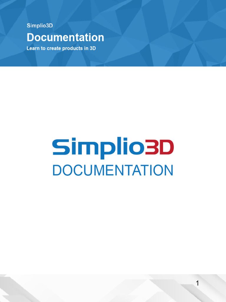 Simplio3D Documentation | PDF | 3 D Computer Graphics | Texture Mapping
