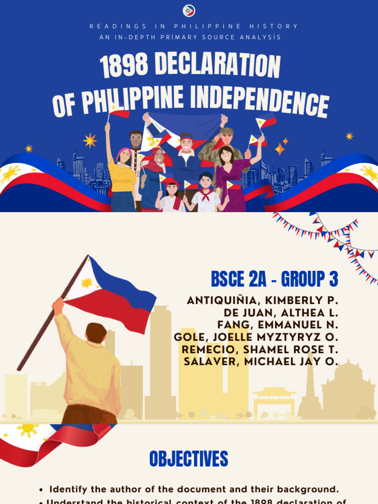 1898 Philippine Independence Analysis | PDF | Philippines–Spain ...