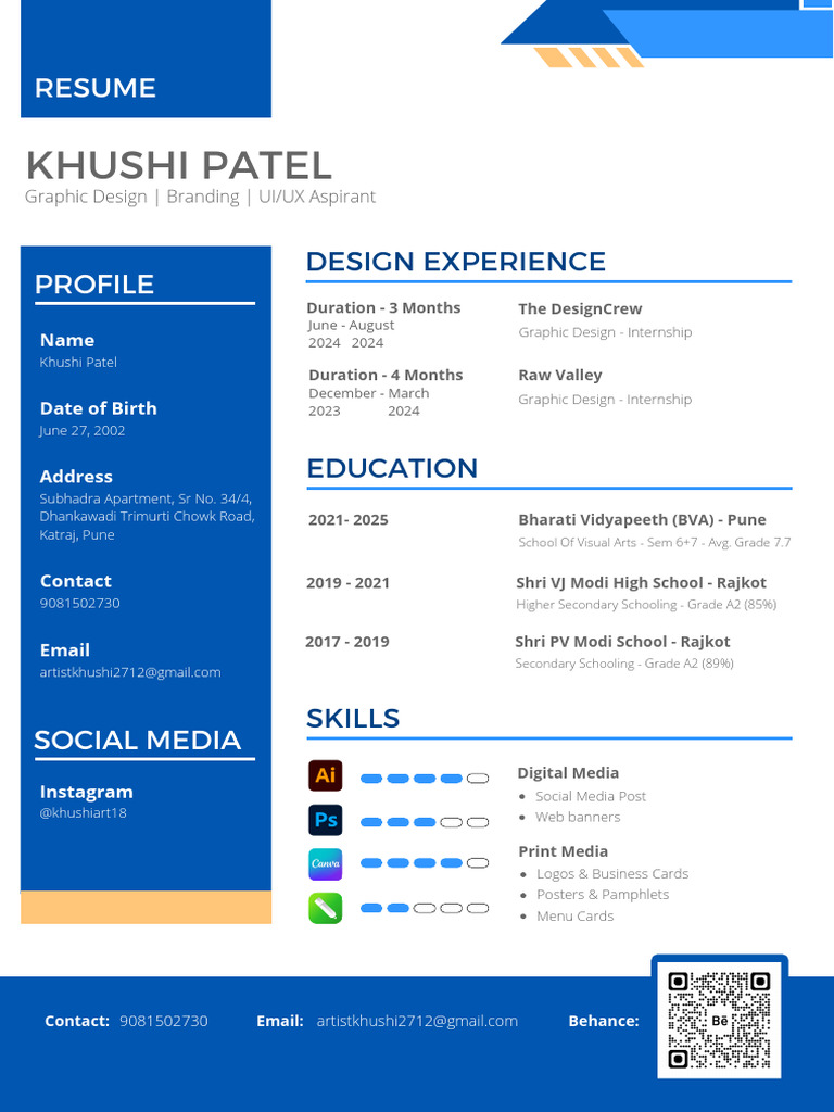 Resume- Khushi Patel-1-1 | PDF