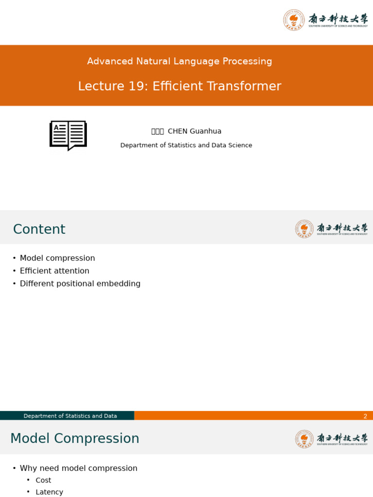 Lecture19 Efficient Transformer | PDF | Matrix (Mathematics) | Applied Mathematics