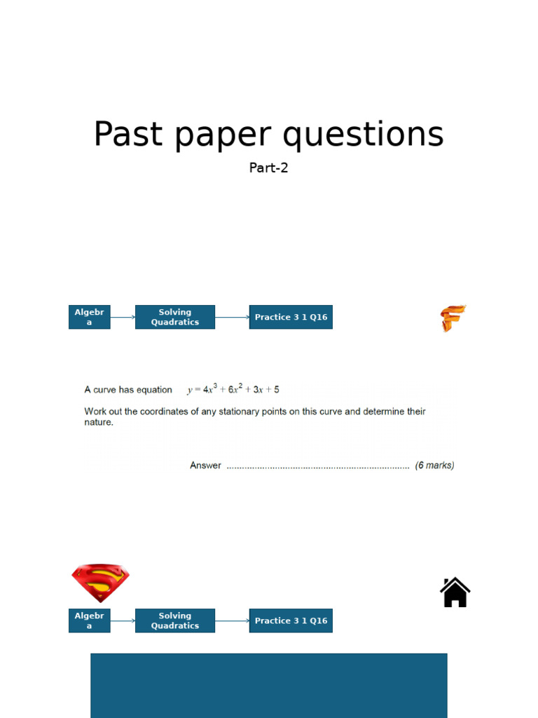 Past Paper Questions - Part - 2 | PDF
