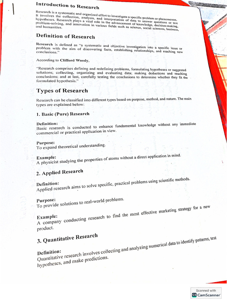 Research Methods Lecture 1 | PDF
