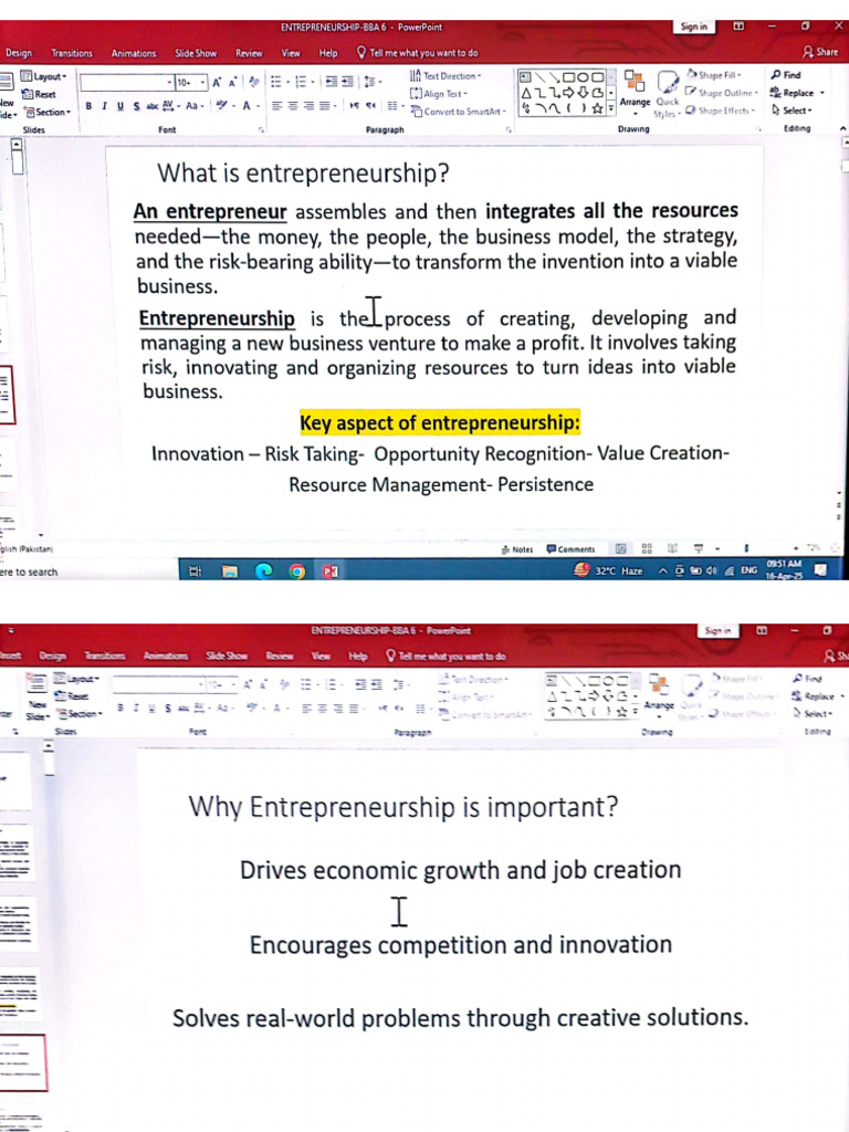 Entrepreneurship Lecture 1, 2 | PDF