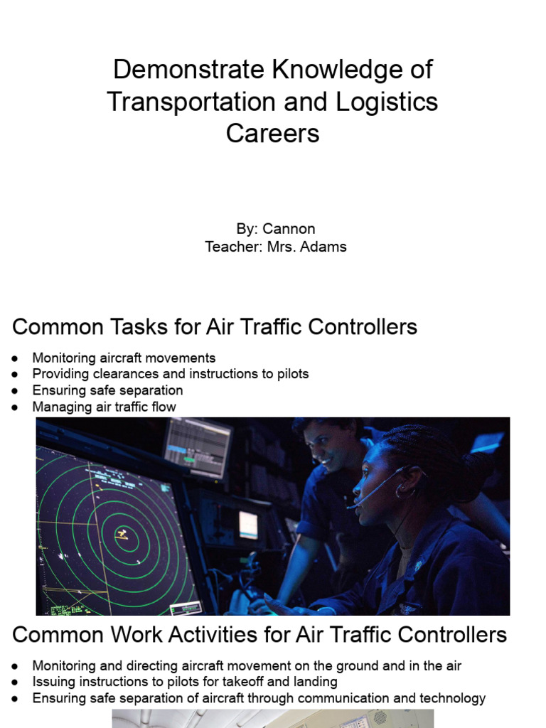 Demonstrate Knowledge of Transportation and Logistics Careers | PDF ...