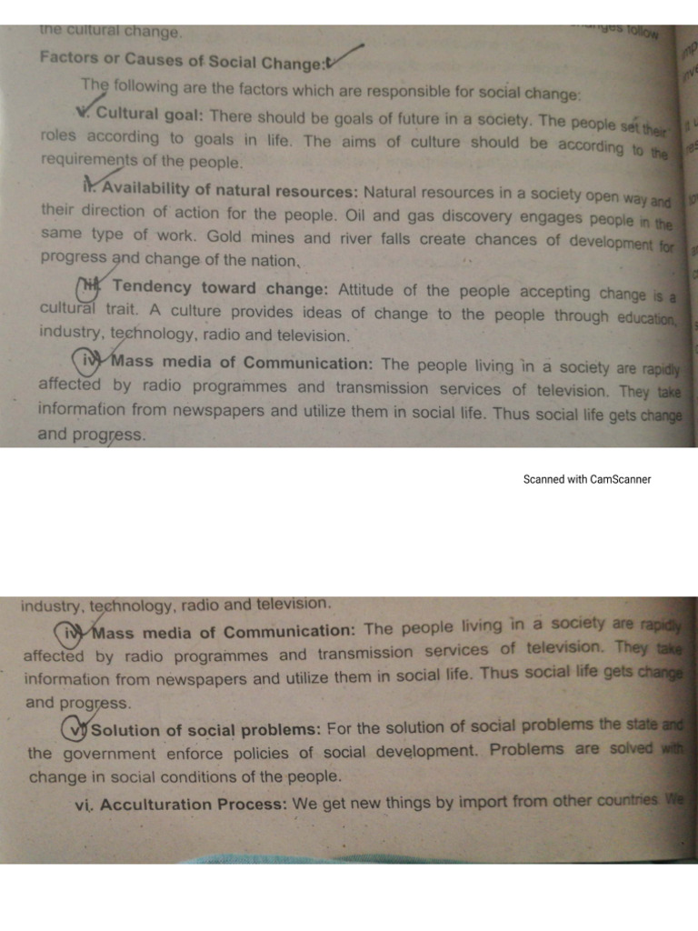 Causes of Social Change | PDF
