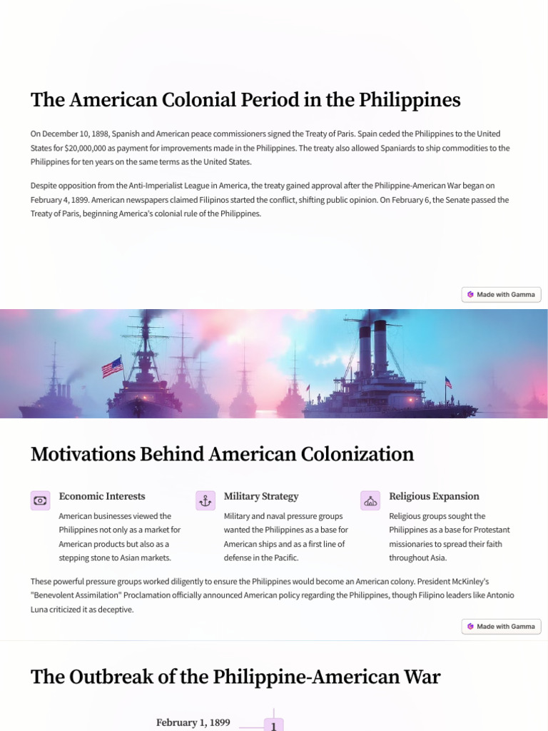 American Colonial Rule in the Philippines | PDF | Philippines
