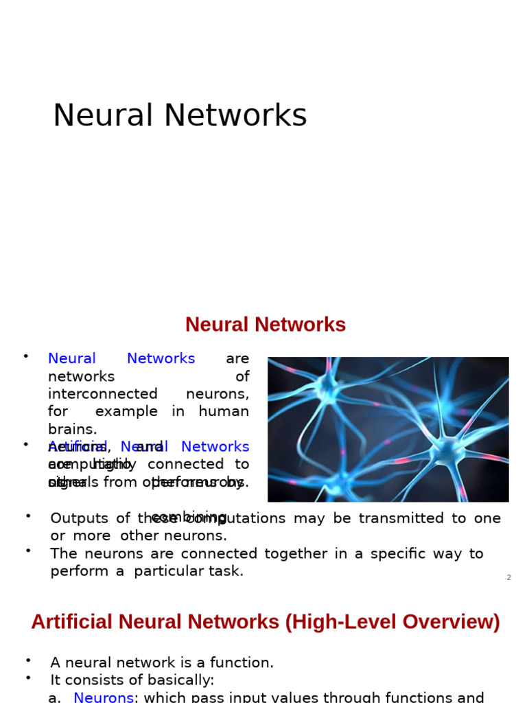 Understanding Neural Networks Basics | PDF | Neuron | Mean Squared Error
