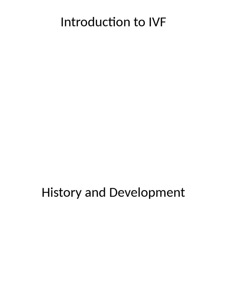 Overview of IVF Process and Insights | PDF