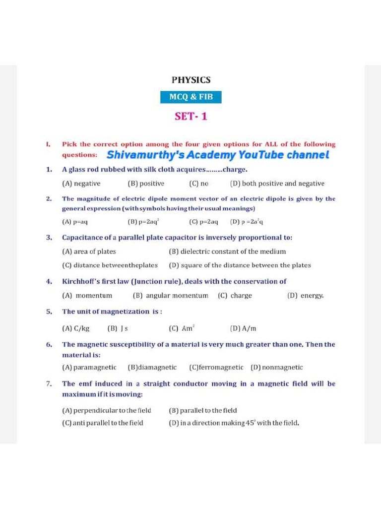 2nd PUC Physics - 11zon | PDF