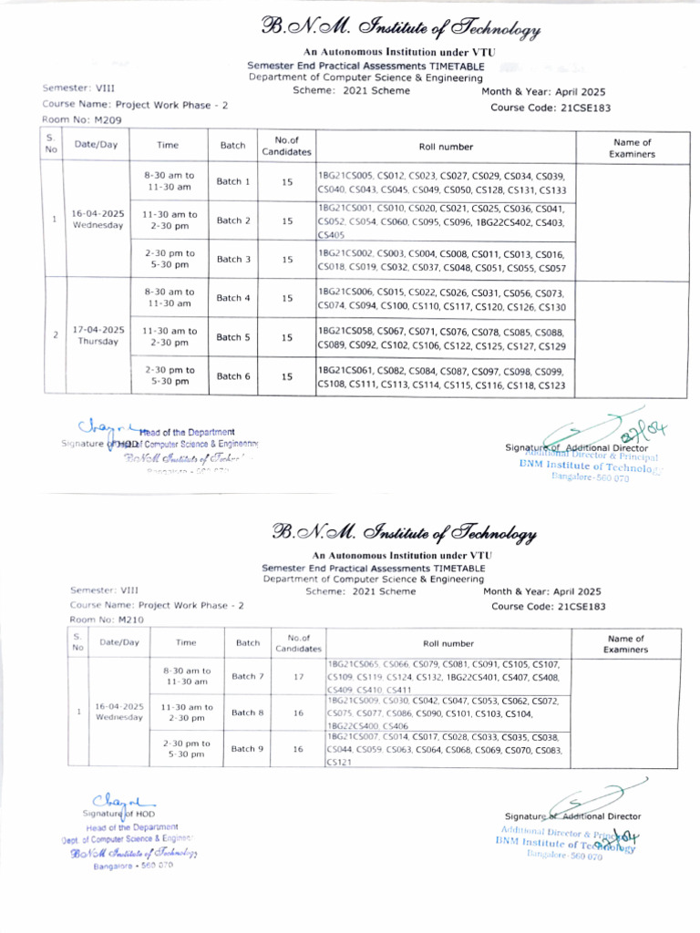 8th Sem Project Examination | PDF | Computer Science | Computing