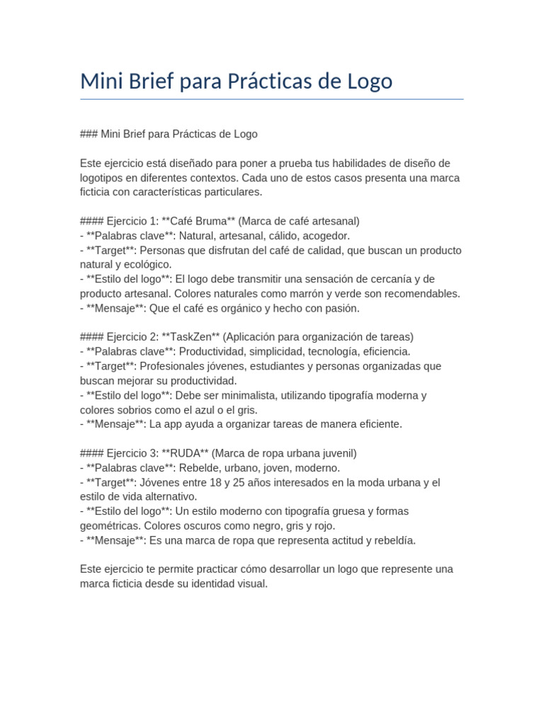 05 Briefs Practica | PDF