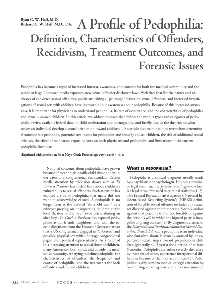 hall-et-al-2009-a-profile-of-pedophilia-definition-characteristics-of-offenders-recidivism ...