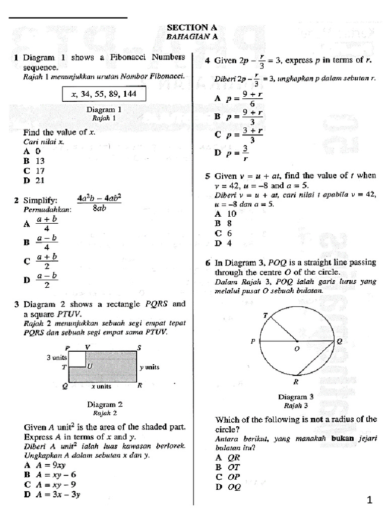 F2 MM KERTAS MODEL 2 Sasbadi Edit (2 On 1, Front&back) | PDF