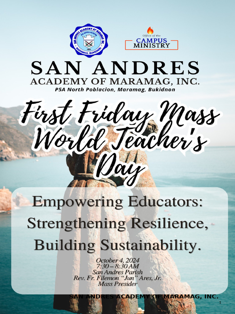 First Friday Mass - Teachers Day - St. Francis of Assisi - Liturgy 2024 ...