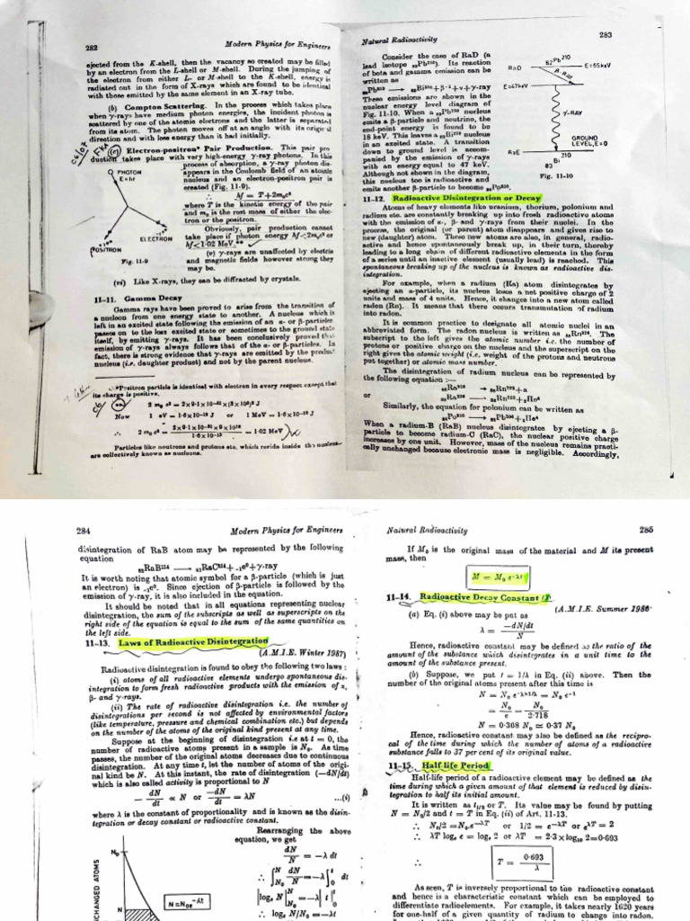 Radioactive Decay and Disintegration | PDF | Radioactive Decay ...